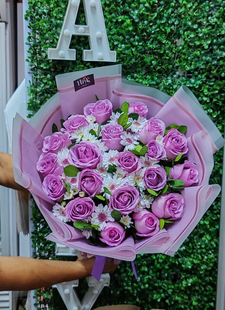 Ramo 20 Rosas lila 💜 - Happyflor