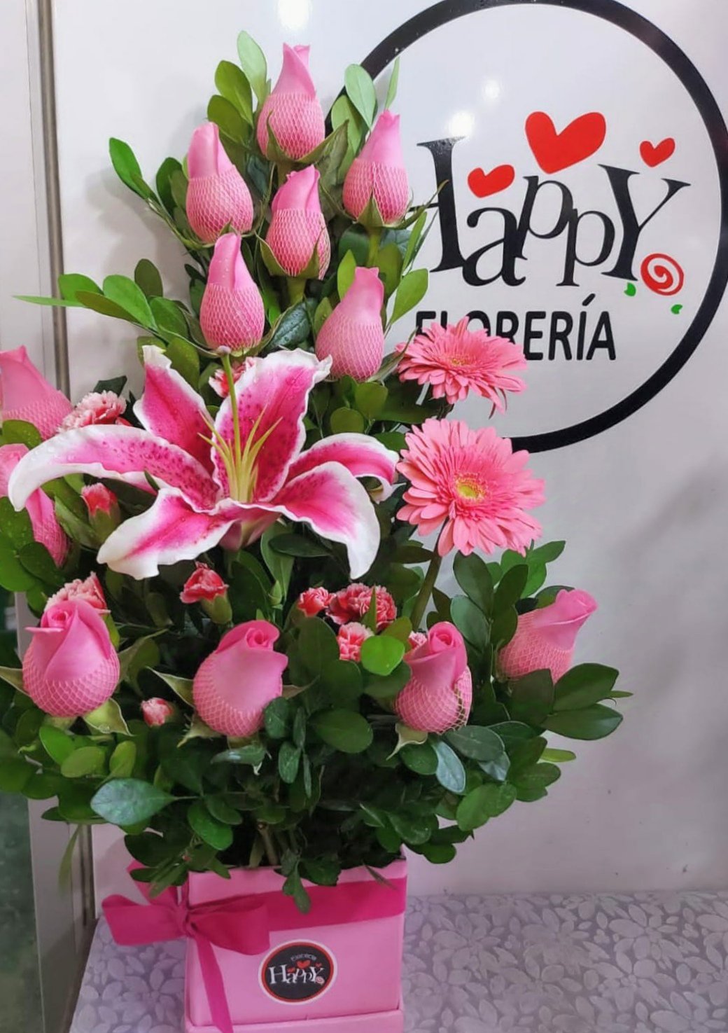 Box Floral rosado 🩷 - Happyflor