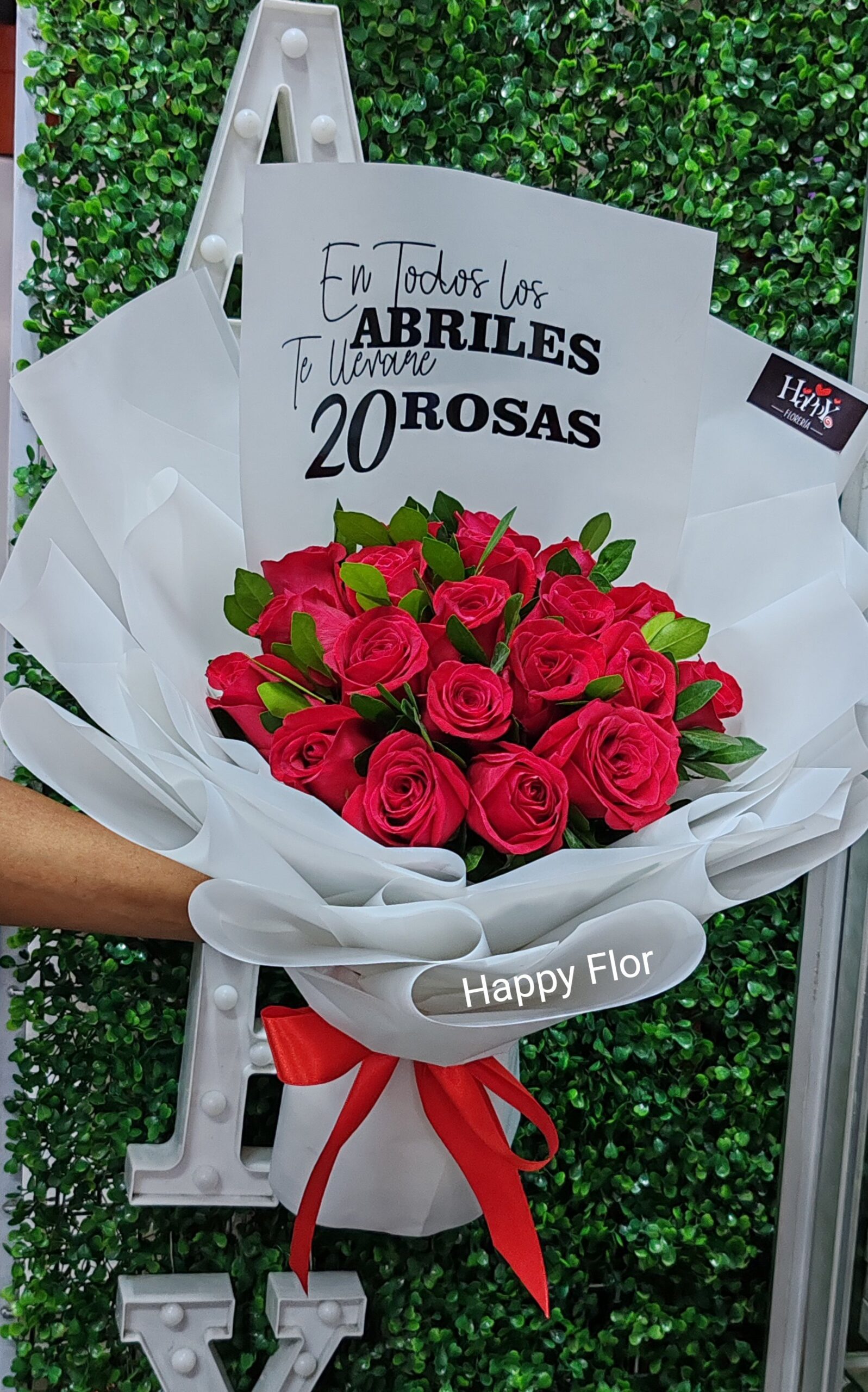 Ramo de 20 rosas - Happyflor
